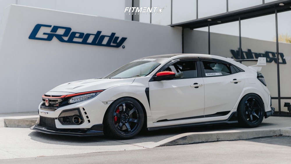 2019 Honda Civic Type R with 18x11 Rays Engineering Te37 and Toyo Tires ...