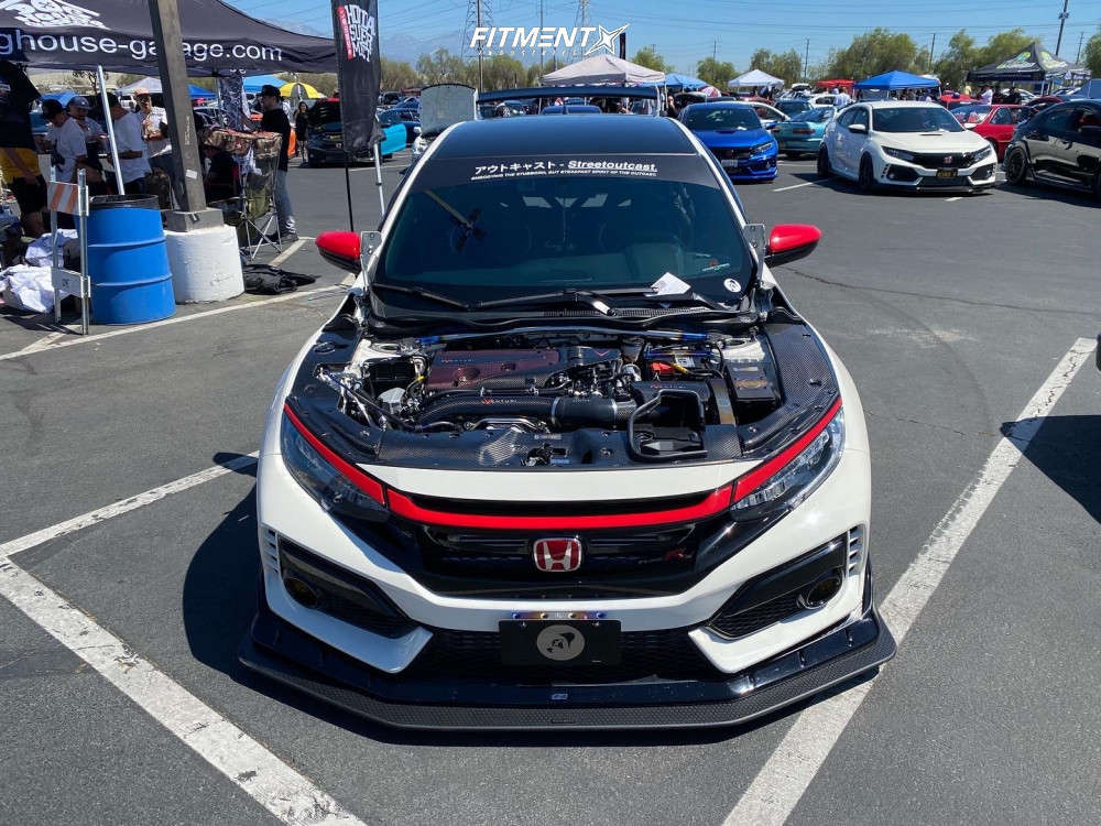 2019 Honda Civic Type R with 18x11 Rays Engineering Te37 and Toyo Tires ...