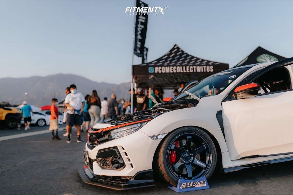 2019 Honda Civic Type R with 18x11 Rays Engineering Te37 and Toyo Tires ...