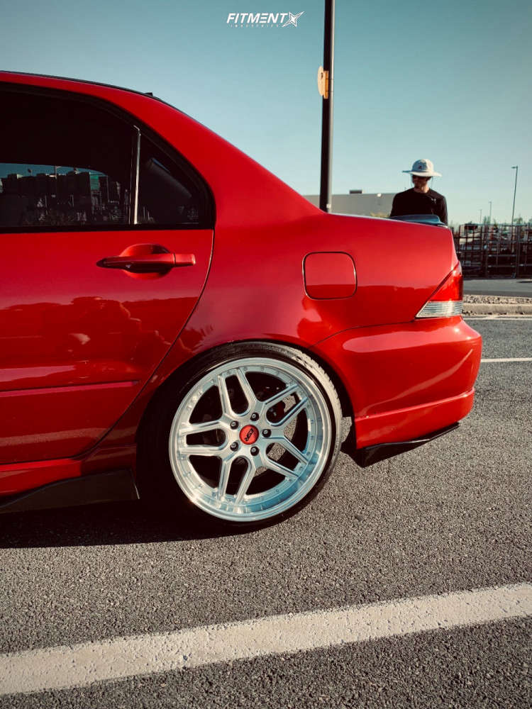 2006 Mitsubishi Lancer Ralliart with 18x9.5 ESR Cs15 and Lionhart ...