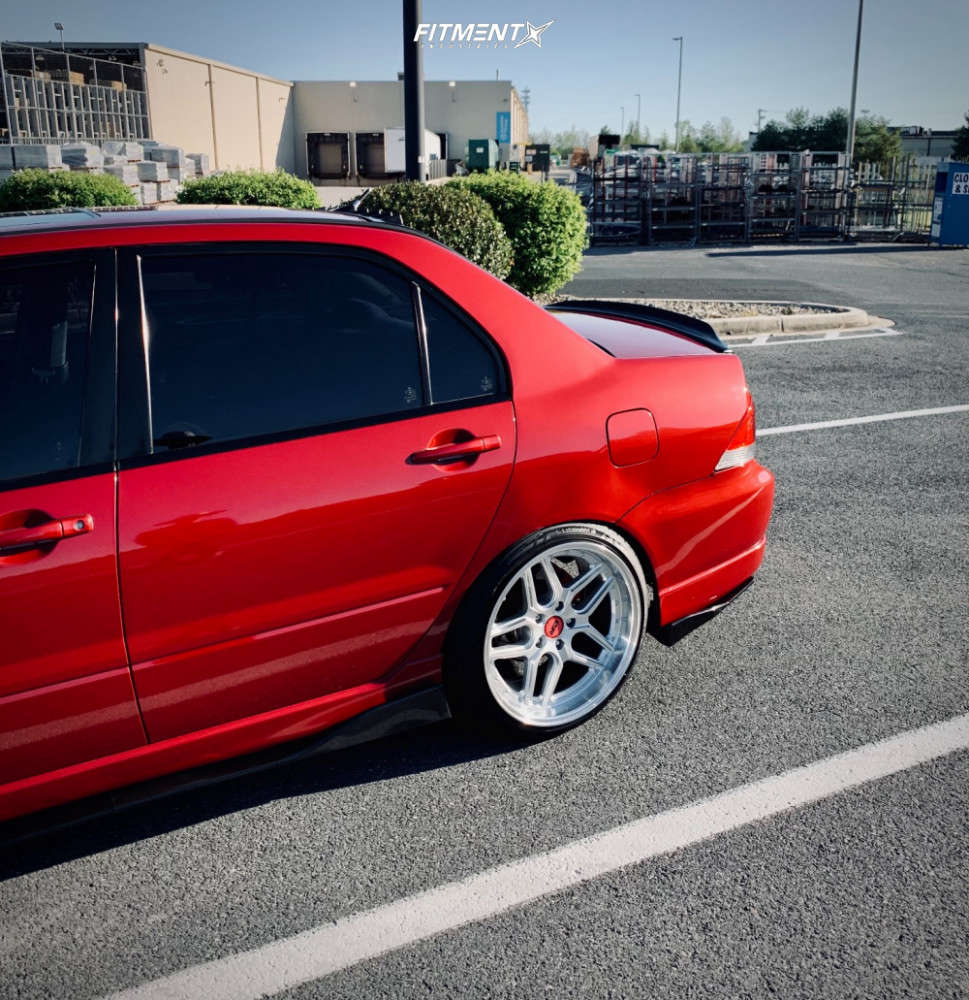 2006 Mitsubishi Lancer Ralliart with 18x9.5 ESR Cs15 and Lionhart ...