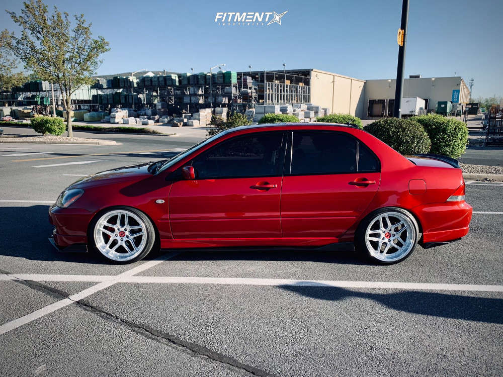 2006 Mitsubishi Lancer Ralliart with 18x9.5 ESR Cs15 and Lionhart ...