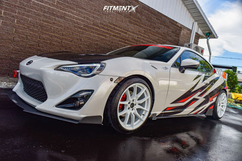 2015 Scion FR-S Base with 18x9.5 Option Lab R716 and Firestone 245x35 ...