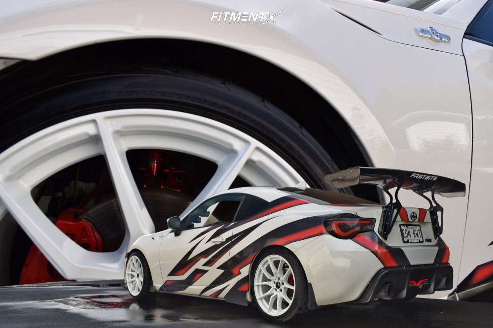 2015 Scion FR-S Base with 18x9.5 Option Lab R716 and Firestone 245x35 ...