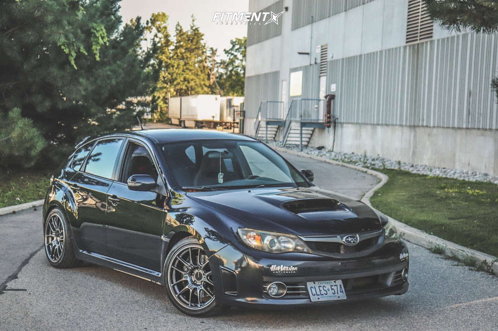 2008 Subaru Impreza WRX with 18x9 Enkei Gtc02 and Firestone 255x35 on Coilovers | 1900744 ...