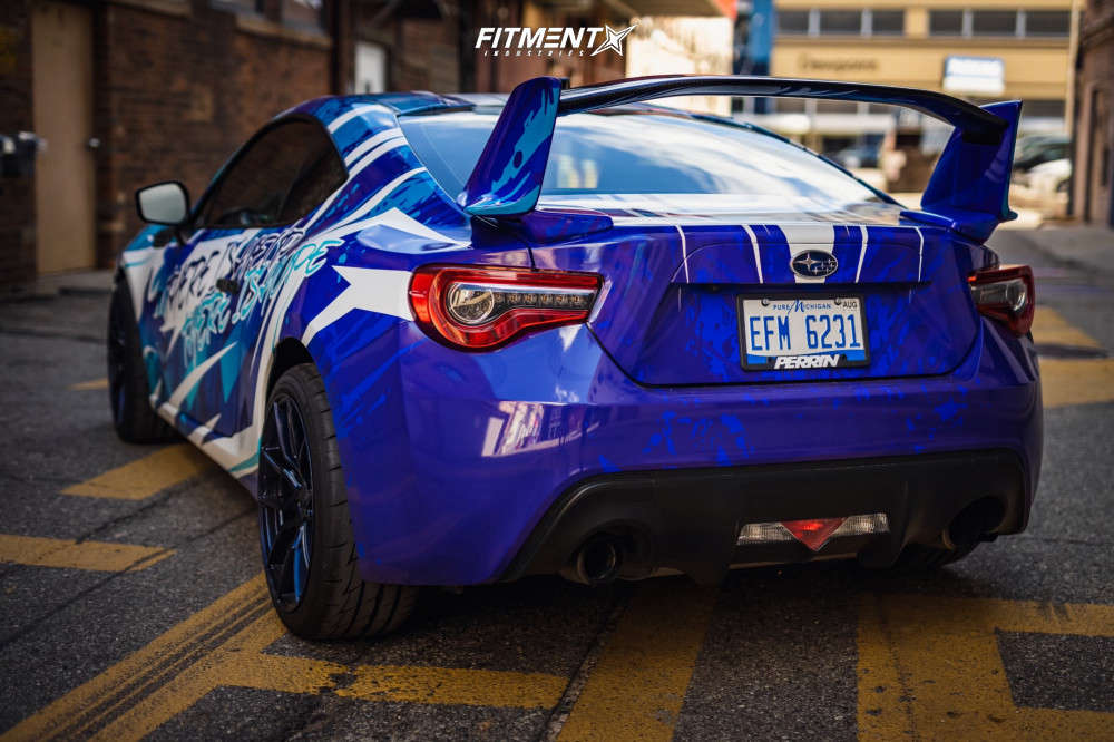 2018 Subaru BRZ Limited with 18x9.5 Option Lab R716 and Firestone 255x35 on Stock Suspension ...