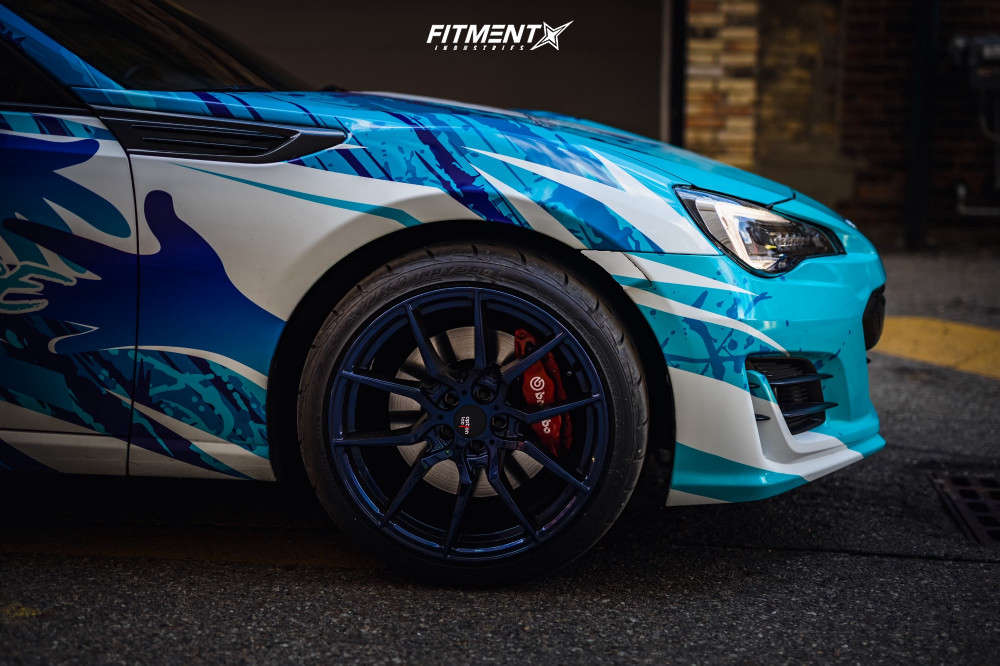 2018 Subaru BRZ Limited with 18x9.5 Option Lab R716 and Firestone 255x35 on Stock Suspension ...