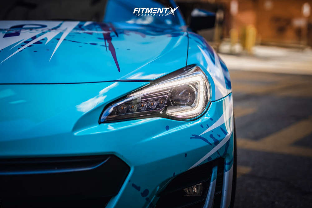 2018 Subaru BRZ Limited with 18x9.5 Option Lab R716 and Firestone 255x35 on Stock Suspension ...