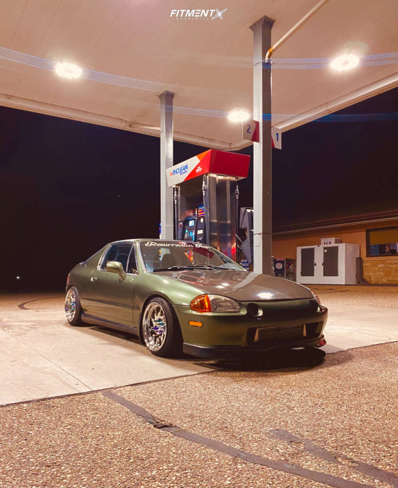 1994 Honda Civic Del Sol S with 15x8 Whistler Kr7 and Achilles 195x30 ...