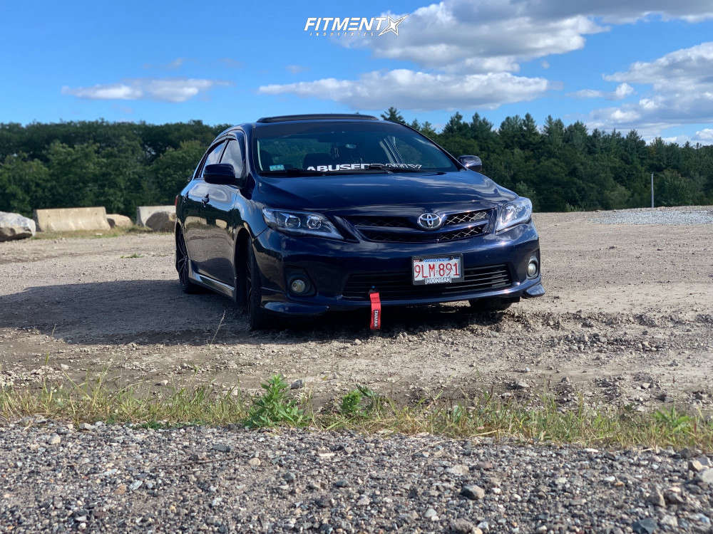 2011 Toyota Corolla S with 17x8 Konig Oversteer and Toyo Tires 215x45 ...