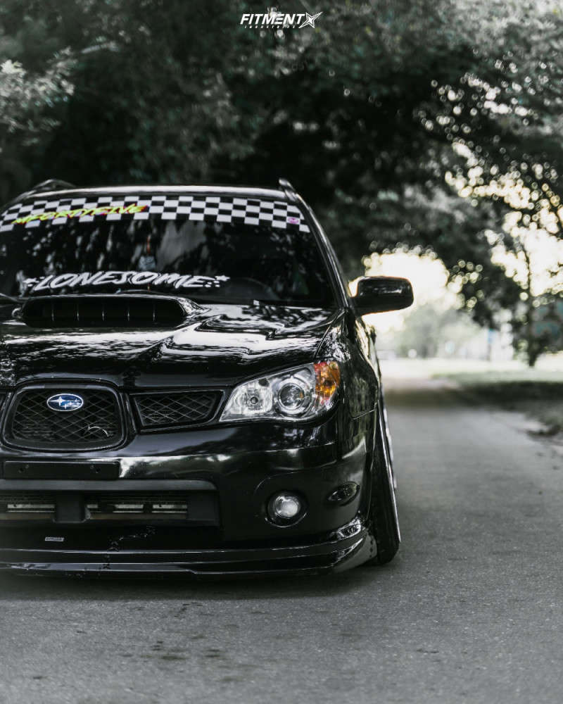 2006 Subaru Impreza WRX Limited with 18x9.5 Work Emotion T7r 2p and ...