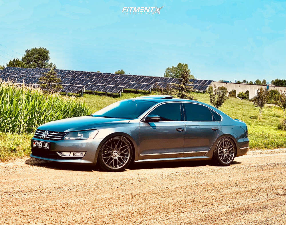 2014 Volkswagen Passat SEL Premium with 19x8.5 Rotiform Rse and Kumho ...