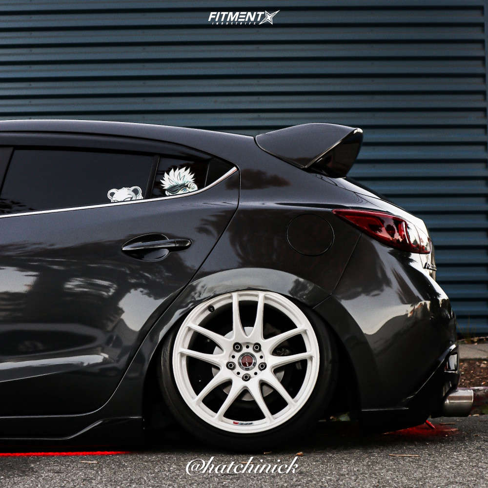 2015 Mazda 3 s Grand Touring with 18x9.5 Work Emotion Cr Kiwami and ...