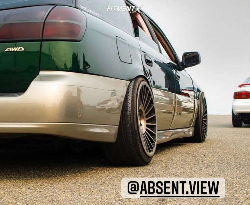 2002 Subaru Outback Base with 18x9.5 Rotiform Ind-t and Federal 225x40 ...