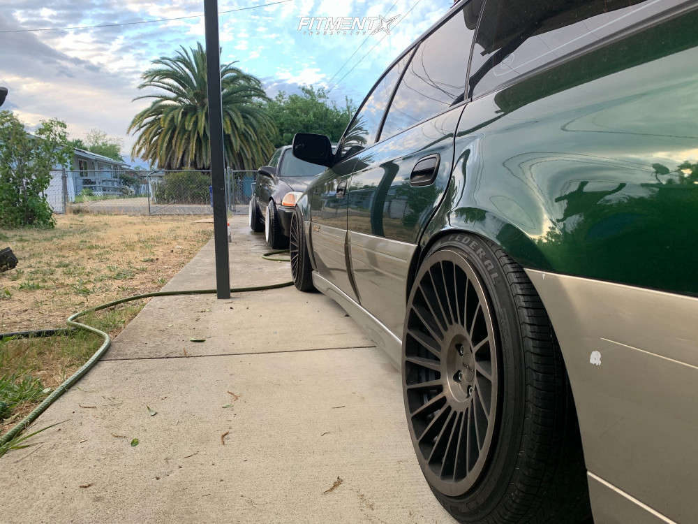 2002 Subaru Outback Base with 18x9.5 Rotiform Ind-t and Federal 225x40 ...