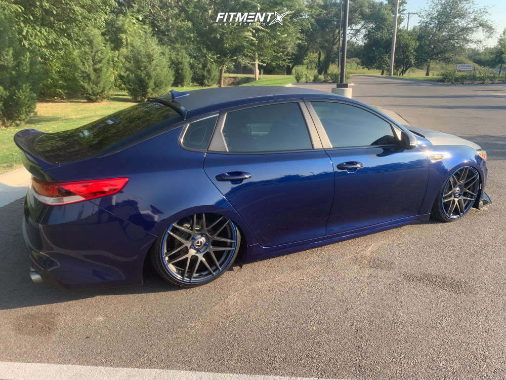 2016 Kia Optima EX with 20x8.5 Curva C7 and Toyo Tires 225x35 on Air ...