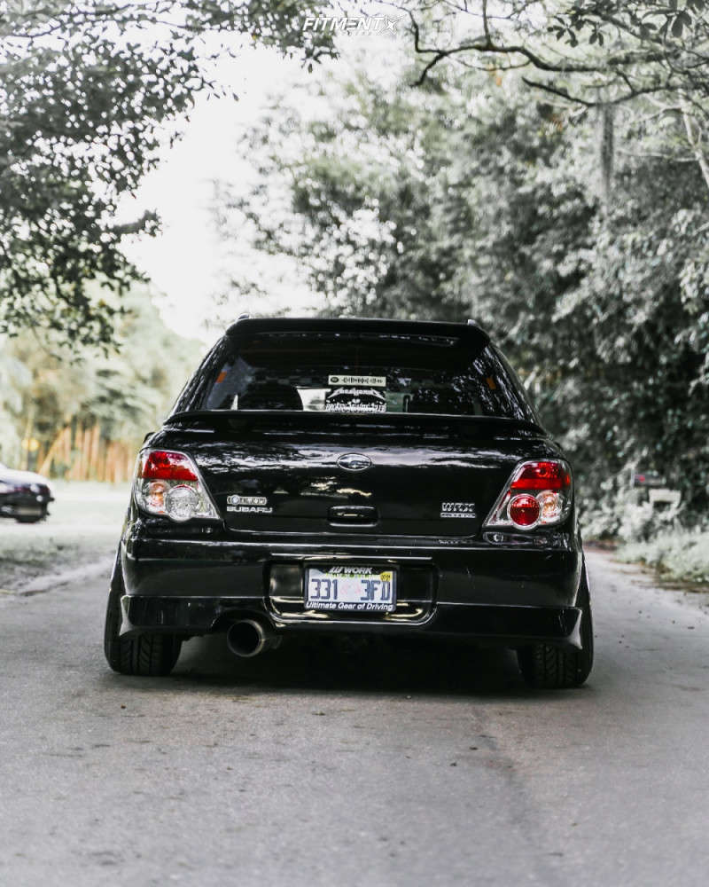 2006 Subaru Impreza WRX Limited with 18x9.5 Work Emotion T7r 2p and ...