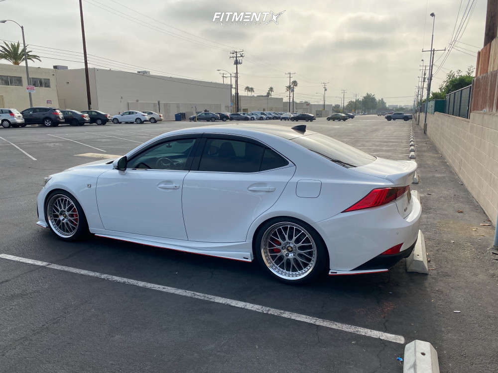 2020 Lexus IS350 F Sport with 19x8.5 Work Vs Xx and Continental 225x40 ...