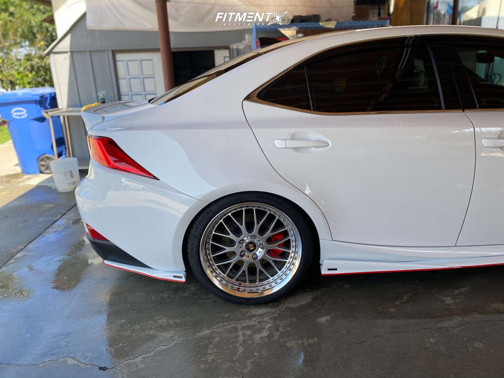 2020 Lexus IS350 F Sport with 19x8.5 Work Vs Xx and Continental 225x40 ...