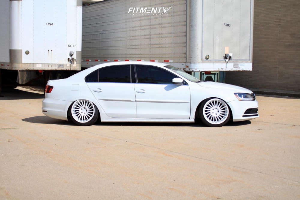 2017 Volkswagen Jetta S with 18x9.5 Rotiform Ind-t and Achilles 225x40 ...