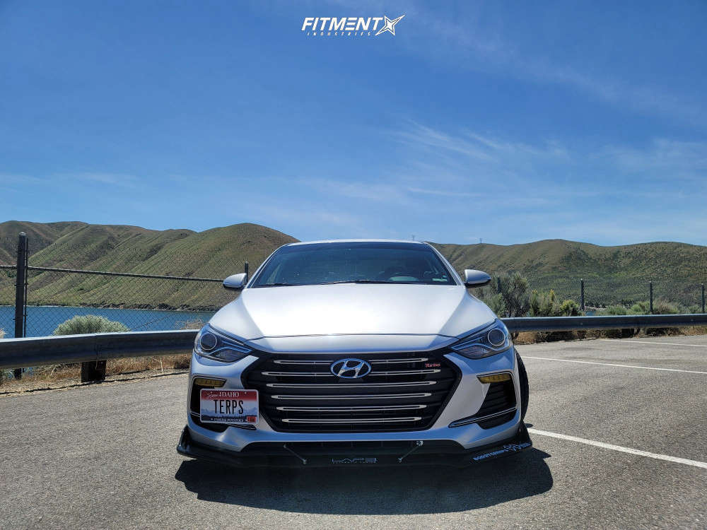 2018 Hyundai Elantra Sport with 18x8 AVID1 AV20 and Delinte 215x35 on ...