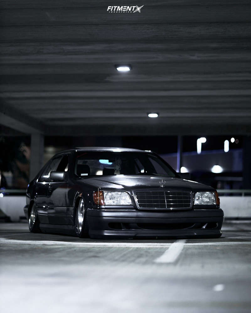 1997 Mercedes-Benz S320 SWB with 18x8 Work Euroline and Firestone ...