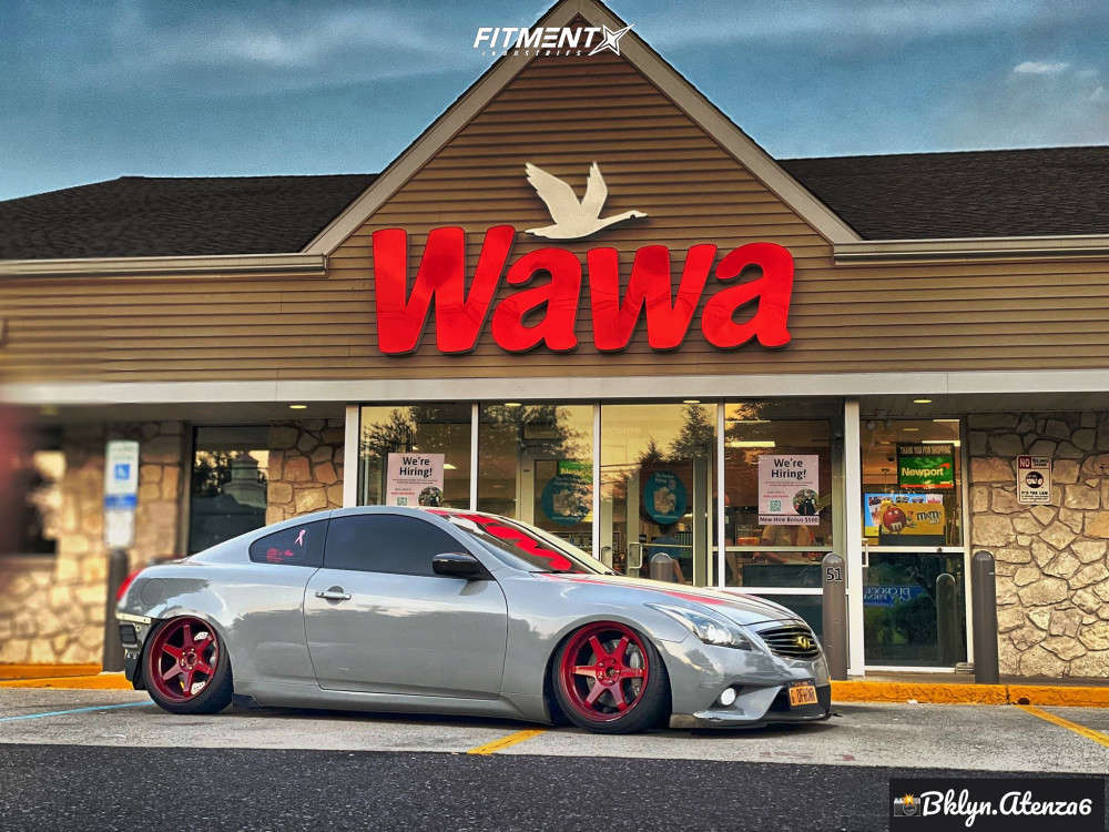 2010 INFINITI G37 X with 19x9.5 Varrstoen Es2 and Lexani 235x40 on Air ...