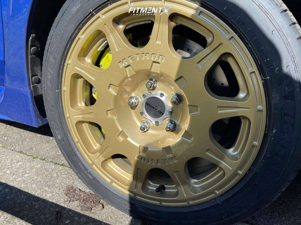 2020 Subaru WRX STI Base with 17x8 Method Mr502 and Michelin 235x45 on ...