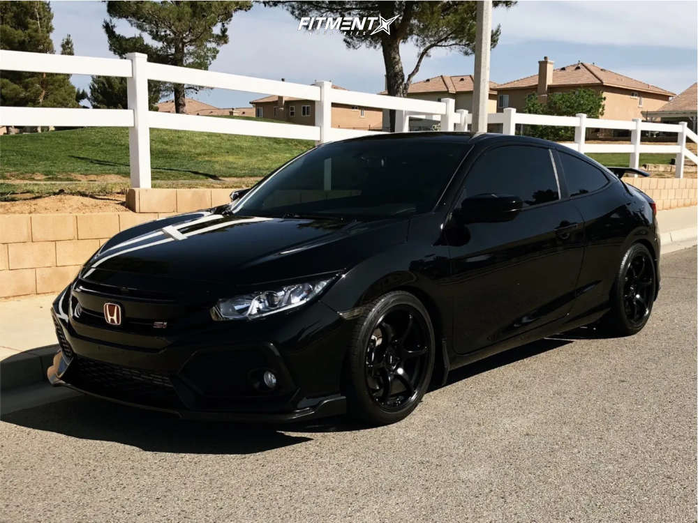 2018 Honda Civic Si with 18x8.5 AVID1 AV26 and Toyo Tires 235x40 on Lowering Springs | 1908589 ...