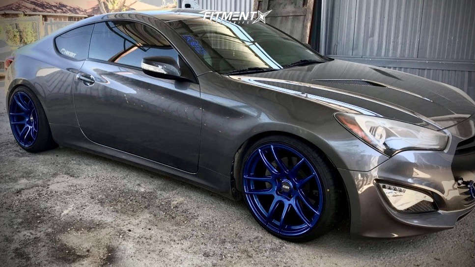 2015 Hyundai Genesis Coupe 3.8 with 19x9.5 ESR Cs8 and Lexani 235x35 on ...