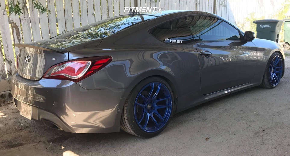 2015 Hyundai Genesis Coupe 3.8 with 19x9.5 ESR Cs8 and Lexani 235x35 on ...