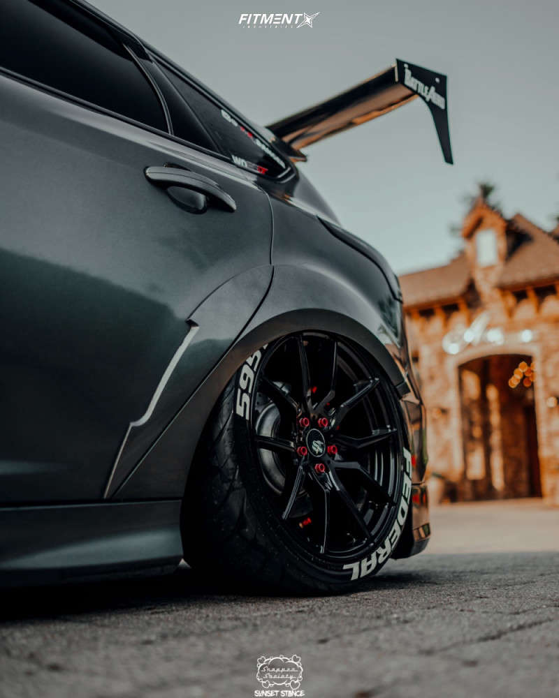 2015 Ford Focus ST with 18x9.5 Option Lab R716 and Federal 265x35 on ...
