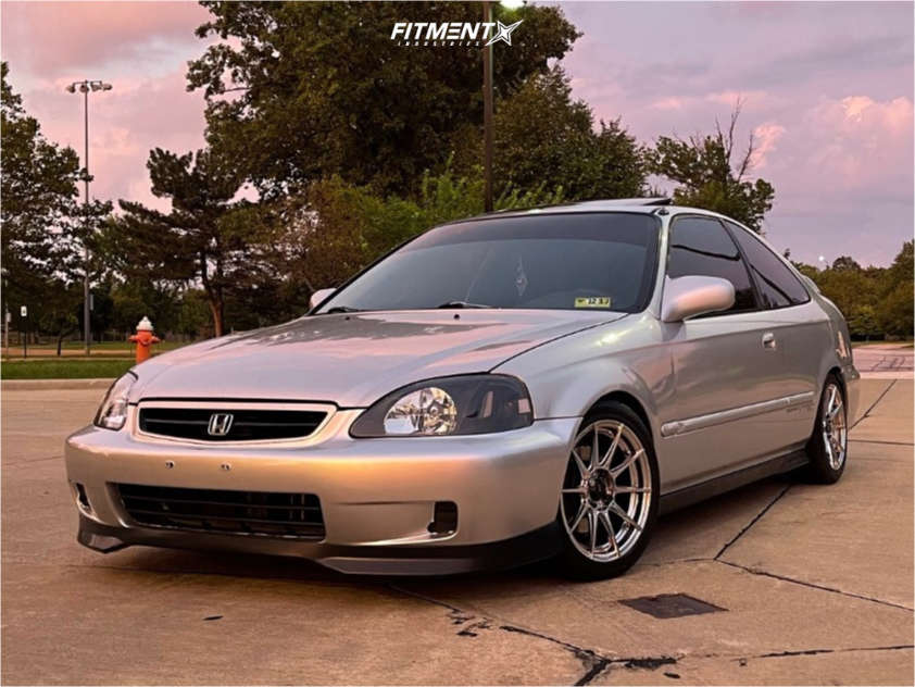 2000 Honda Civic EX with 15x7 Advanti Racing Storm S1 and Federal ...