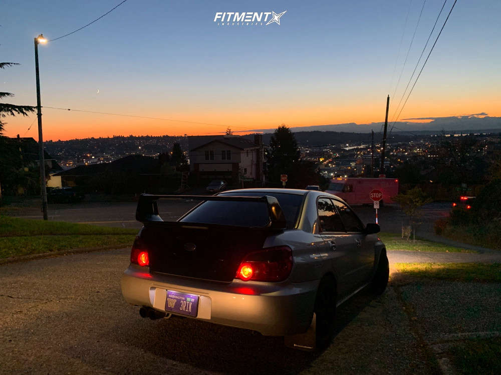 2004 Subaru Impreza WRX with 17x7.5 Konig Backbone and Michelin 225x45 ...