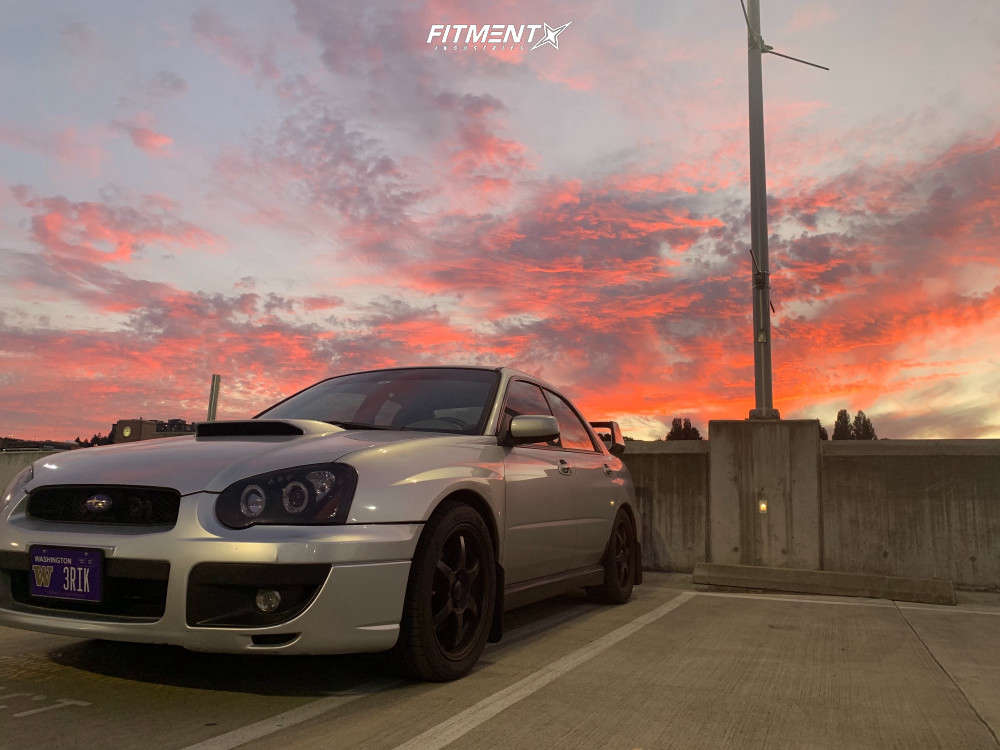 2004 Subaru Impreza WRX with 17x7.5 Konig Backbone and Michelin 225x45 ...