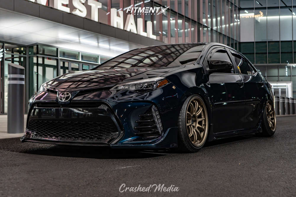 2017 Toyota Corolla SE with 18x9.5 AVID1 AV40 and Achilles 225x40 on ...