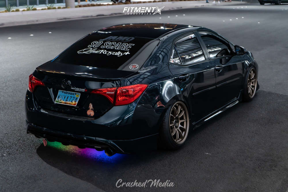 2017 Toyota Corolla SE with 18x9.5 AVID1 AV40 and Achilles 225x40 on ...