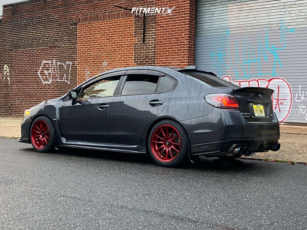 2016 Subaru WRX Limited with 18x9.5 Cosmis Racing R1 and Delinte 245x40 ...