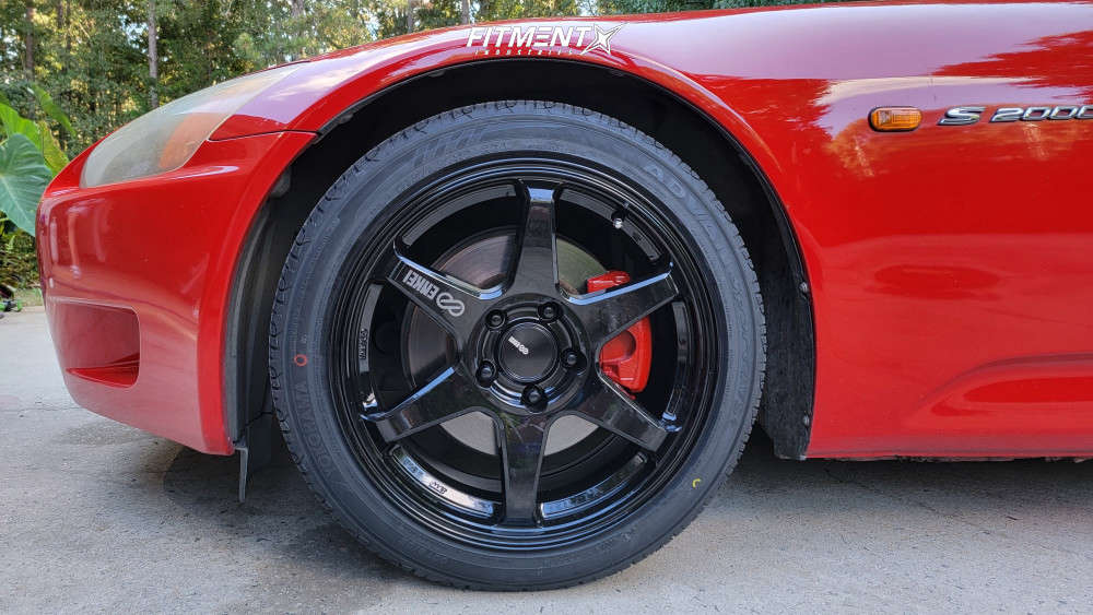 2001 Honda S2000 Base with 17x8 Enkei T6r and Yokohama 215x45 on Stock ...
