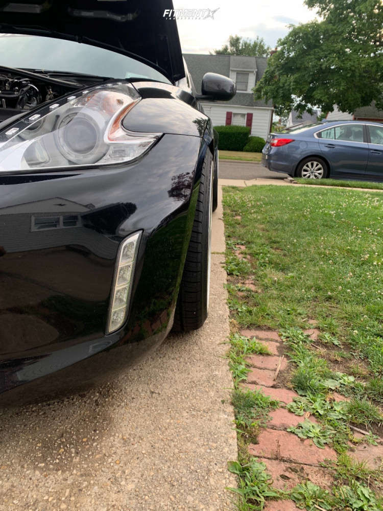 2015 Nissan 370Z Sport with 19x9.5 Work Vs Xx and Arroyo 245x35 on ...