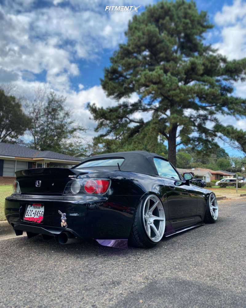 2002 Honda S2000 Base with 18x9.5 Anovia Titan and Nitto 205x40 on Air ...