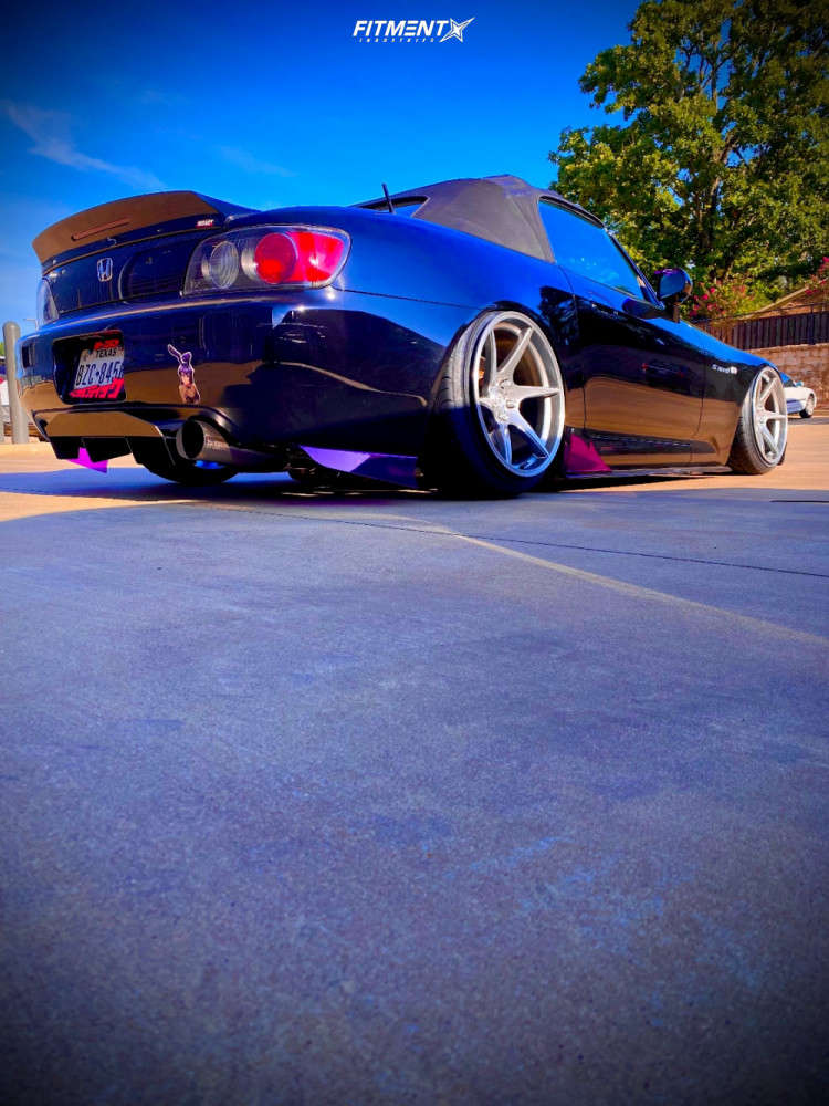 2002 Honda S2000 Base with 18x9.5 Anovia Titan and Nitto 205x40 on Air ...
