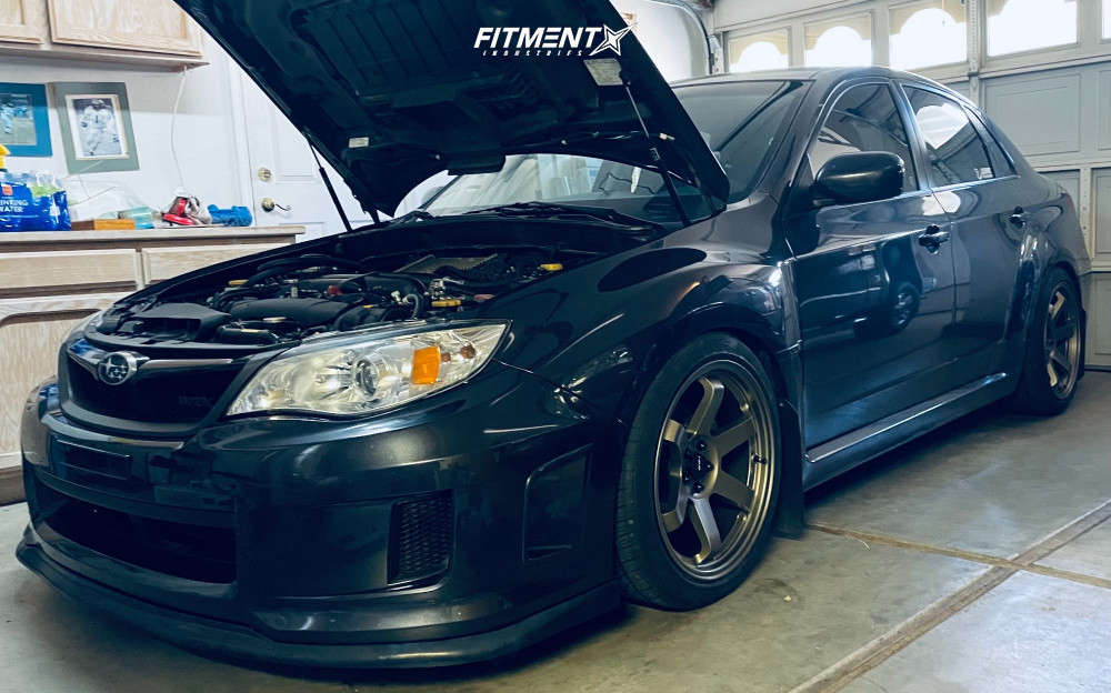 2012 Subaru Impreza WRX with 18x9.5 AVID1 AV6 and Vercelli 245x40 on ...