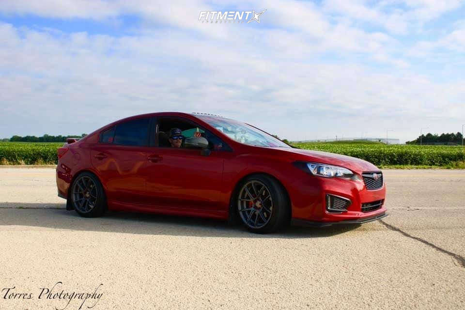 2018 Subaru Impreza Sport with 18x8.5 AVID1 SL02 and Yokohama 225x40 on ...
