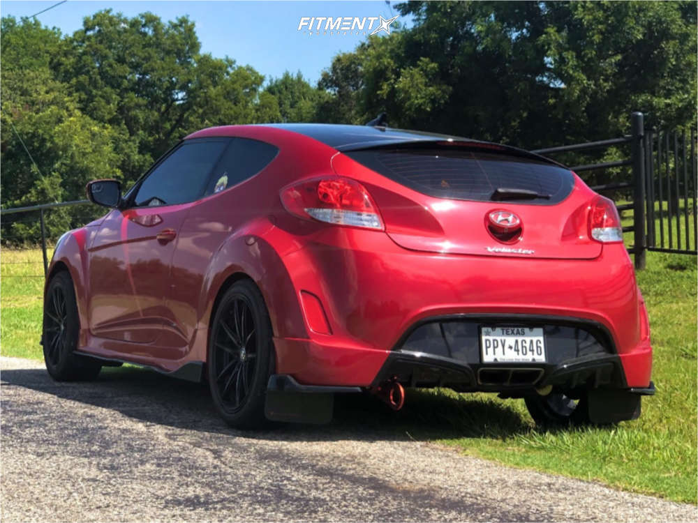 2016 Hyundai Veloster Base with 18x8 Konig Oversteer and Kumho 225x40 ...