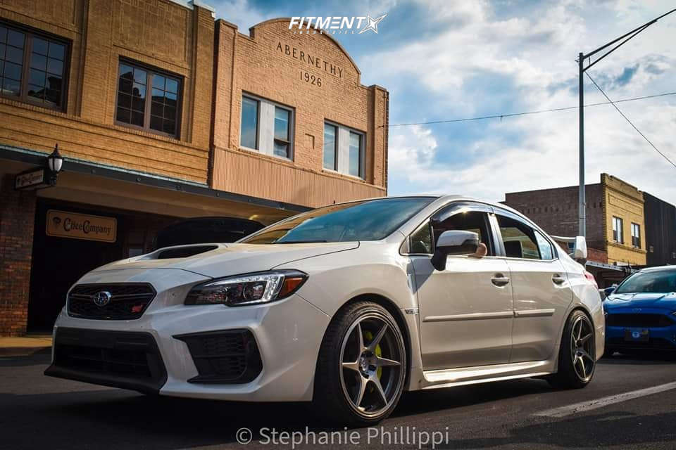 2020 Subaru WRX STI Base with 18x9.5 Anovia Titan and Hankook 245x35 on ...