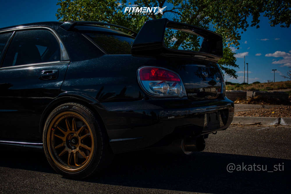 2006 Subaru Impreza WRX STI with 18x9 Cosmis Racing Xt-206r and Pirelli ...