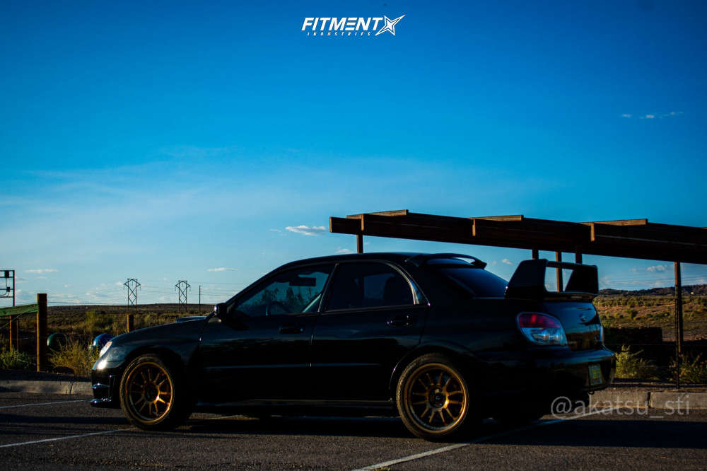 2006 Subaru Impreza WRX STI with 18x9 Cosmis Racing Xt-206r and Pirelli ...
