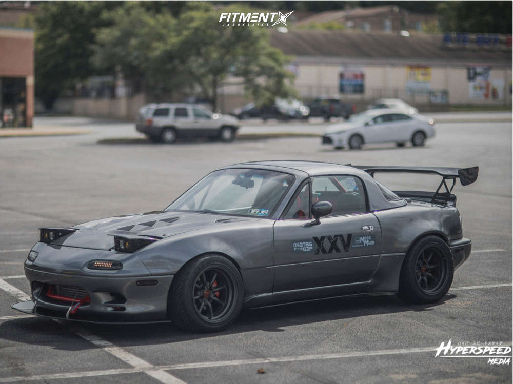 1997 Mazda Miata Base with 15x9 Rota Rkr and Maxxis 245x45 on Coilovers ...
