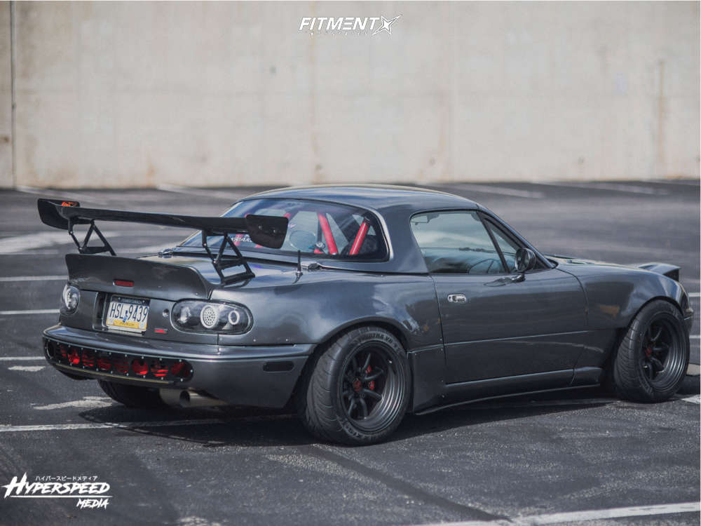 1997 Mazda Miata Base with 15x9 Rota Rkr and Maxxis 245x45 on Coilovers ...